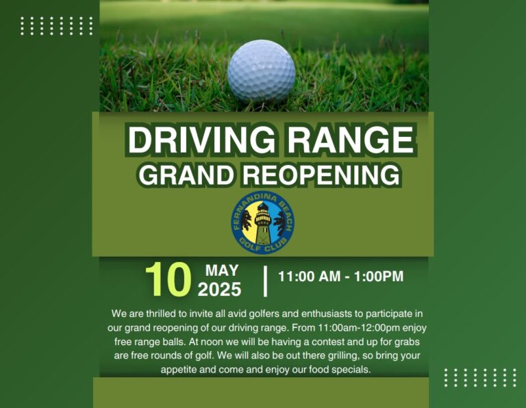 Driving Range Grand Reopening - Amelia Island